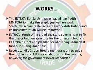 INDIAN NATIONAL TRADE UNION CONGRESS | PPT