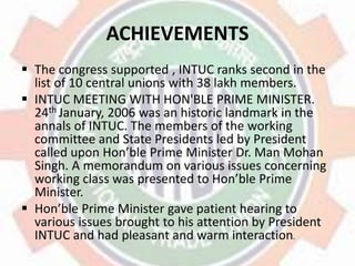 INDIAN NATIONAL TRADE UNION CONGRESS | PPT