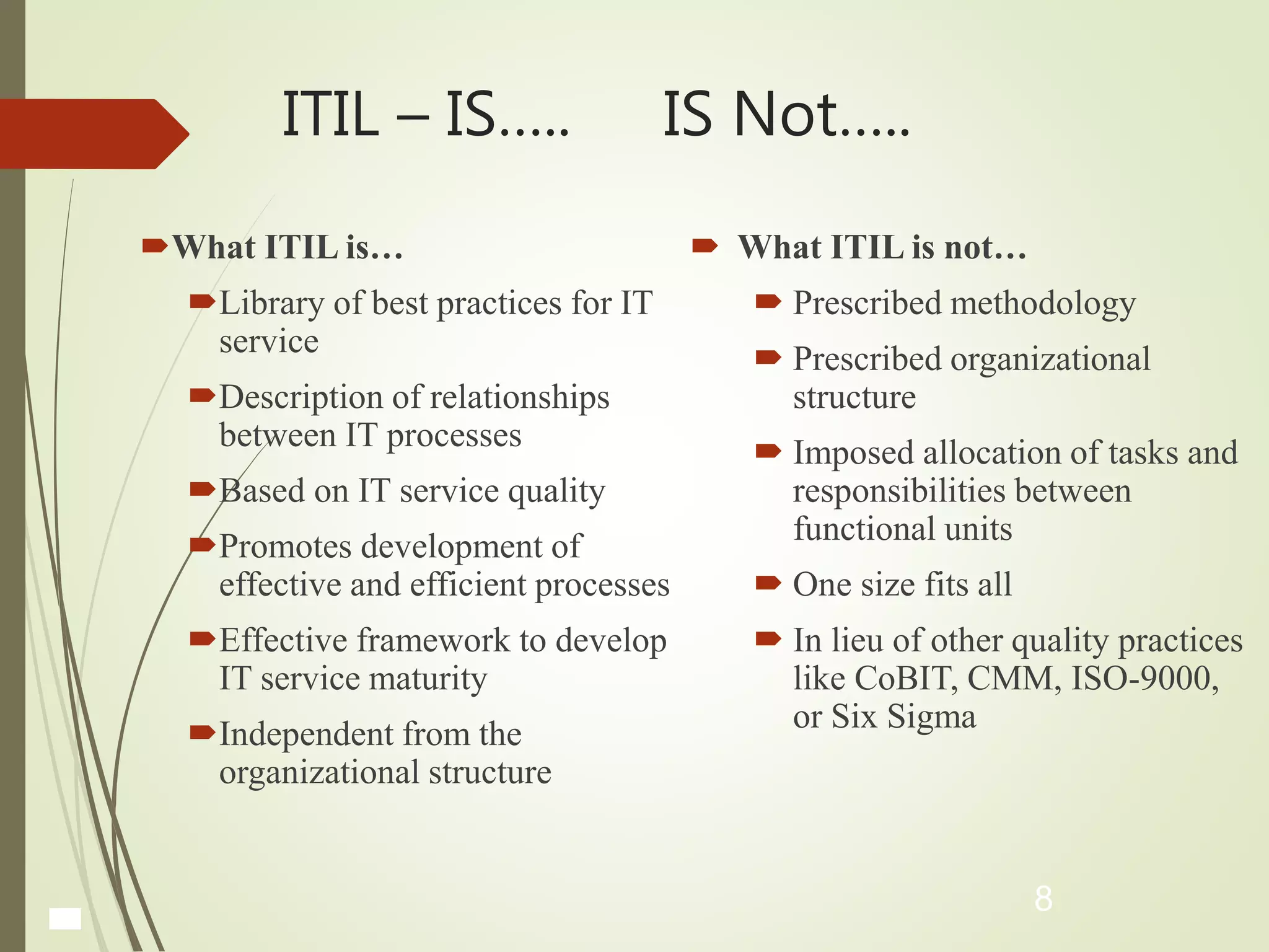 About itil v3 | PPTX