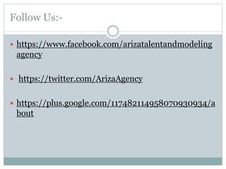About (jeff callender) Ariza Talent and Modeling Agency | PPT