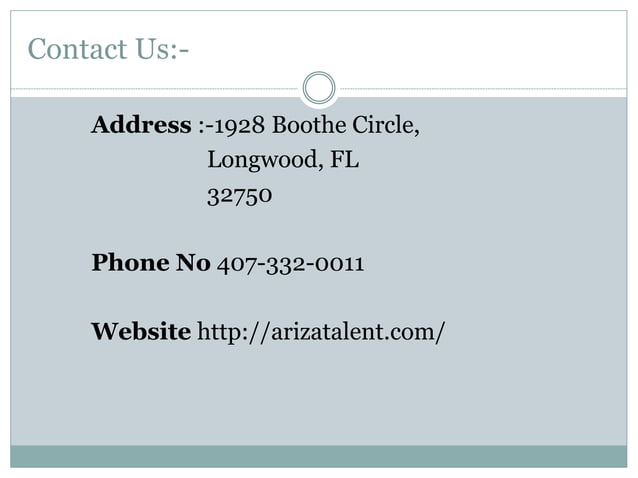 About (jeff callender) Ariza Talent and Modeling Agency | PPT