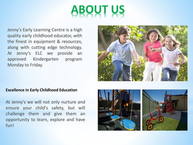 About Jennys Early Learning Centre | PPT