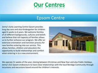 About Jennys Early Learning Centre | PPT