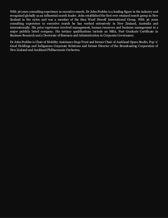 About John Peebles Associates