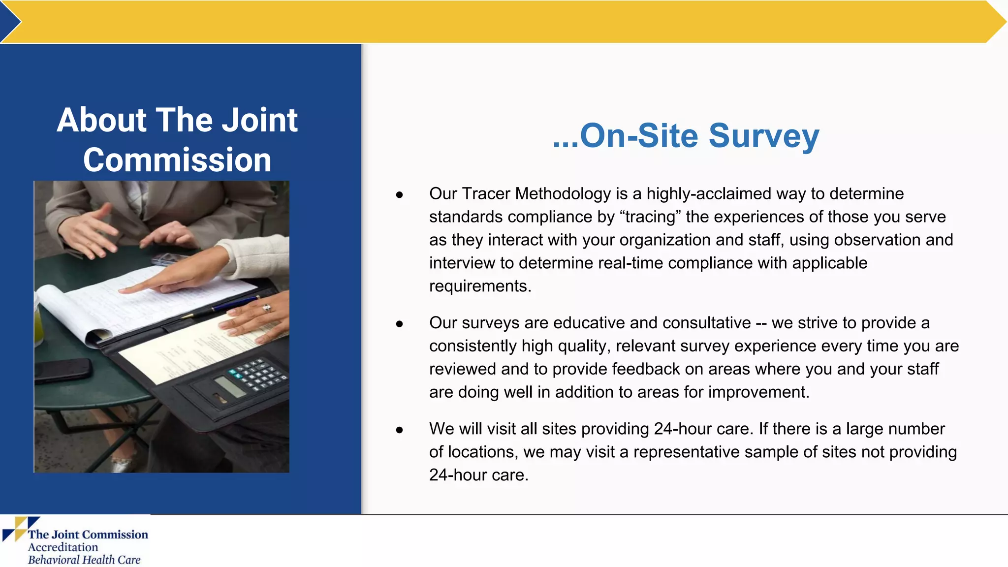 About joint commission behavioral accreditation | PDF