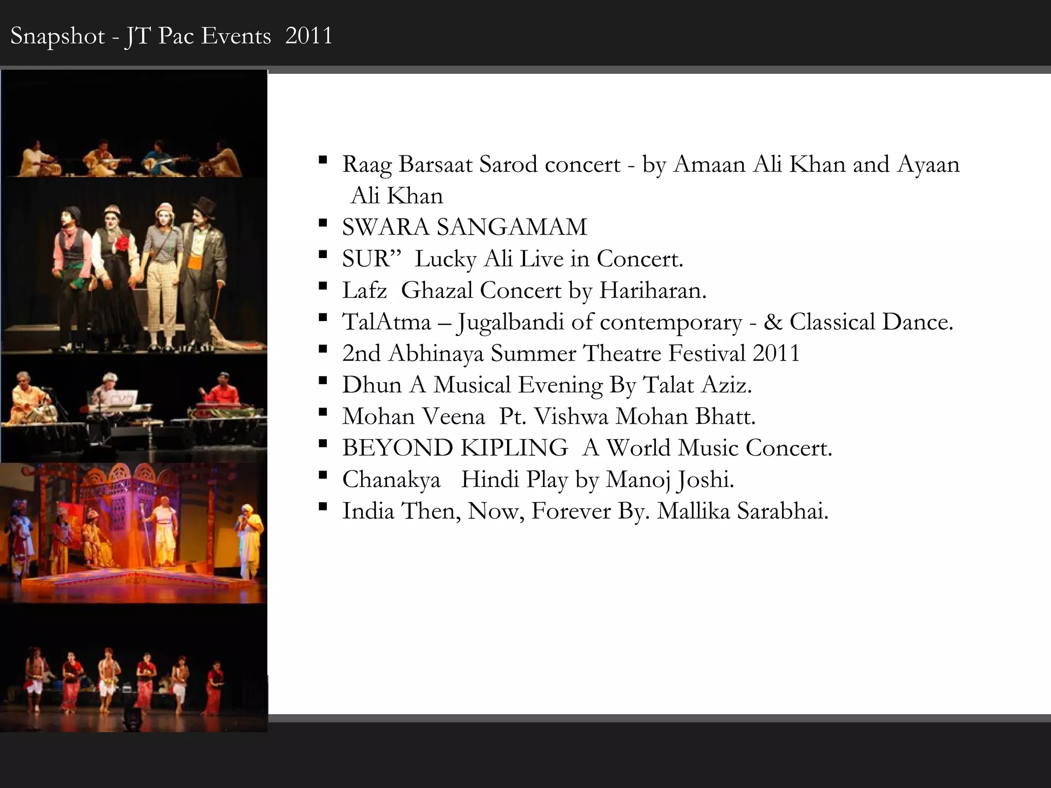 JT Performing Arts Center | POT