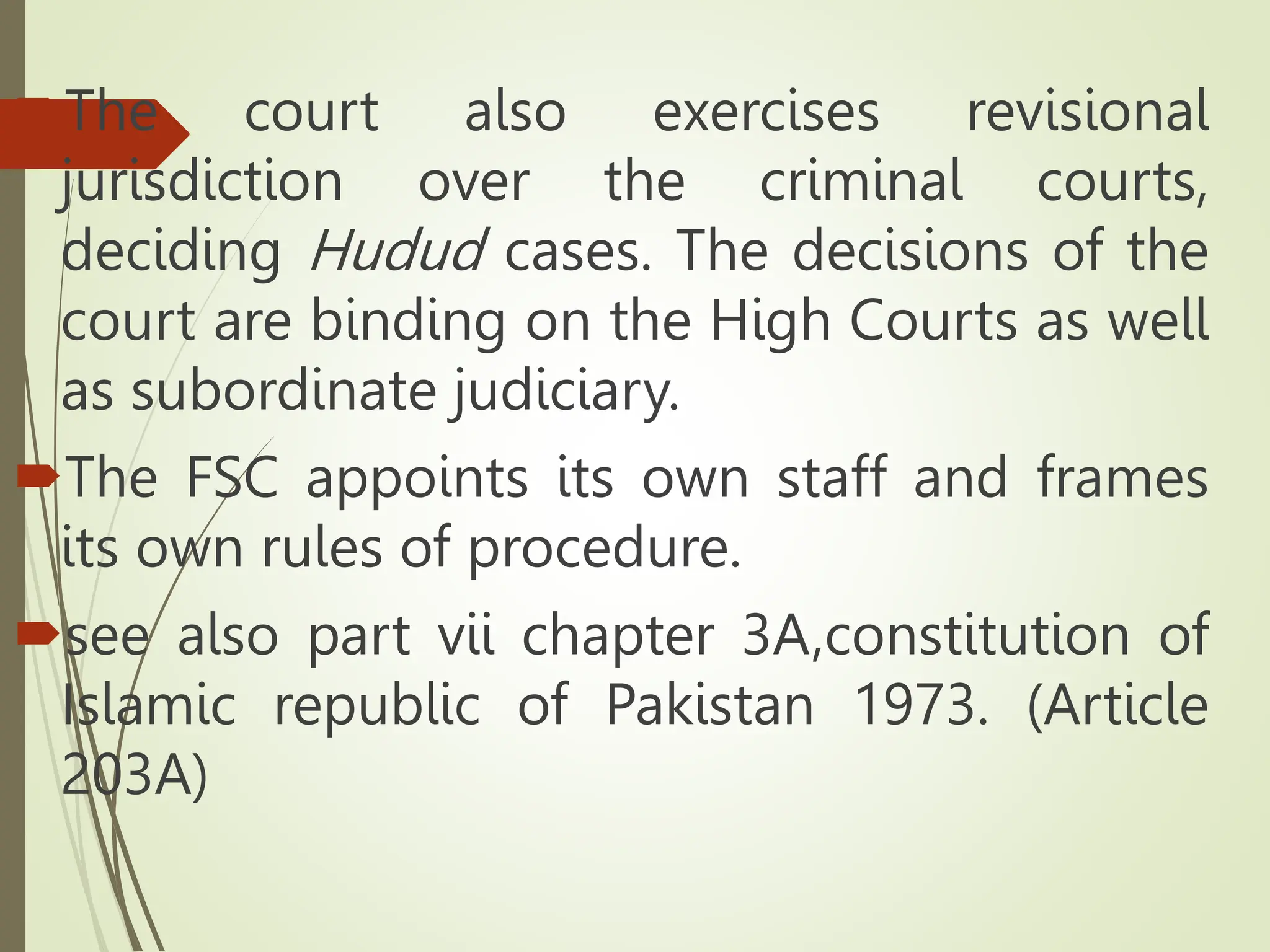 about working of judiciary system in pakistan | PPTX