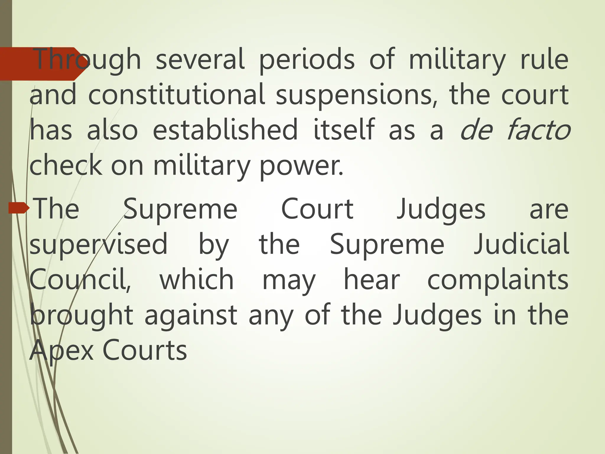 about working of judiciary system in pakistan | PPTX