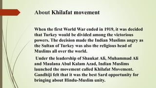 About Khilafat movement_ & Jallianwala Bagh | PPTX