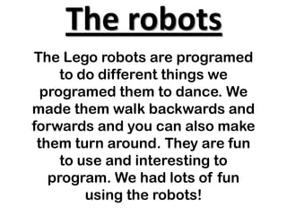 About lego robots | PPTX