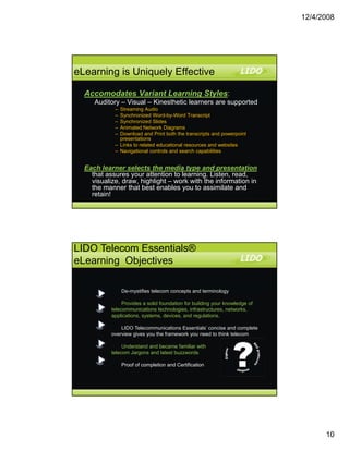 About Lido Telecom120408 | PDF