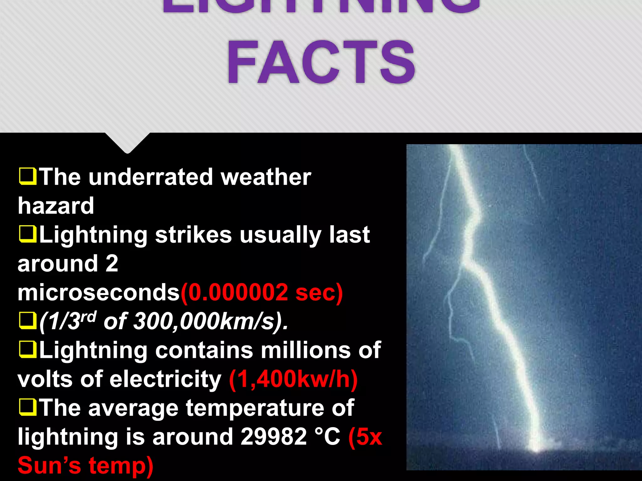 Lightning Facts | PPTX