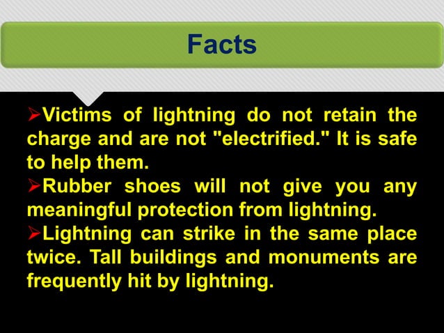 Lightning Facts | PPT
