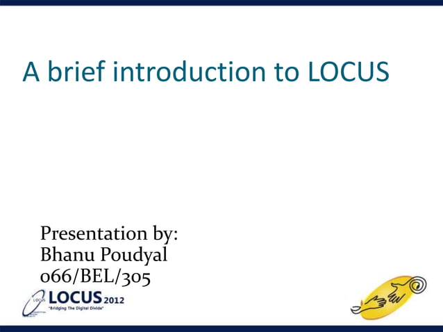 Locus Exhibition Nepal | PPT