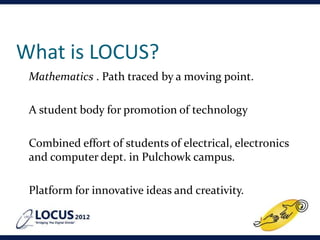 Locus Exhibition Nepal | PPT