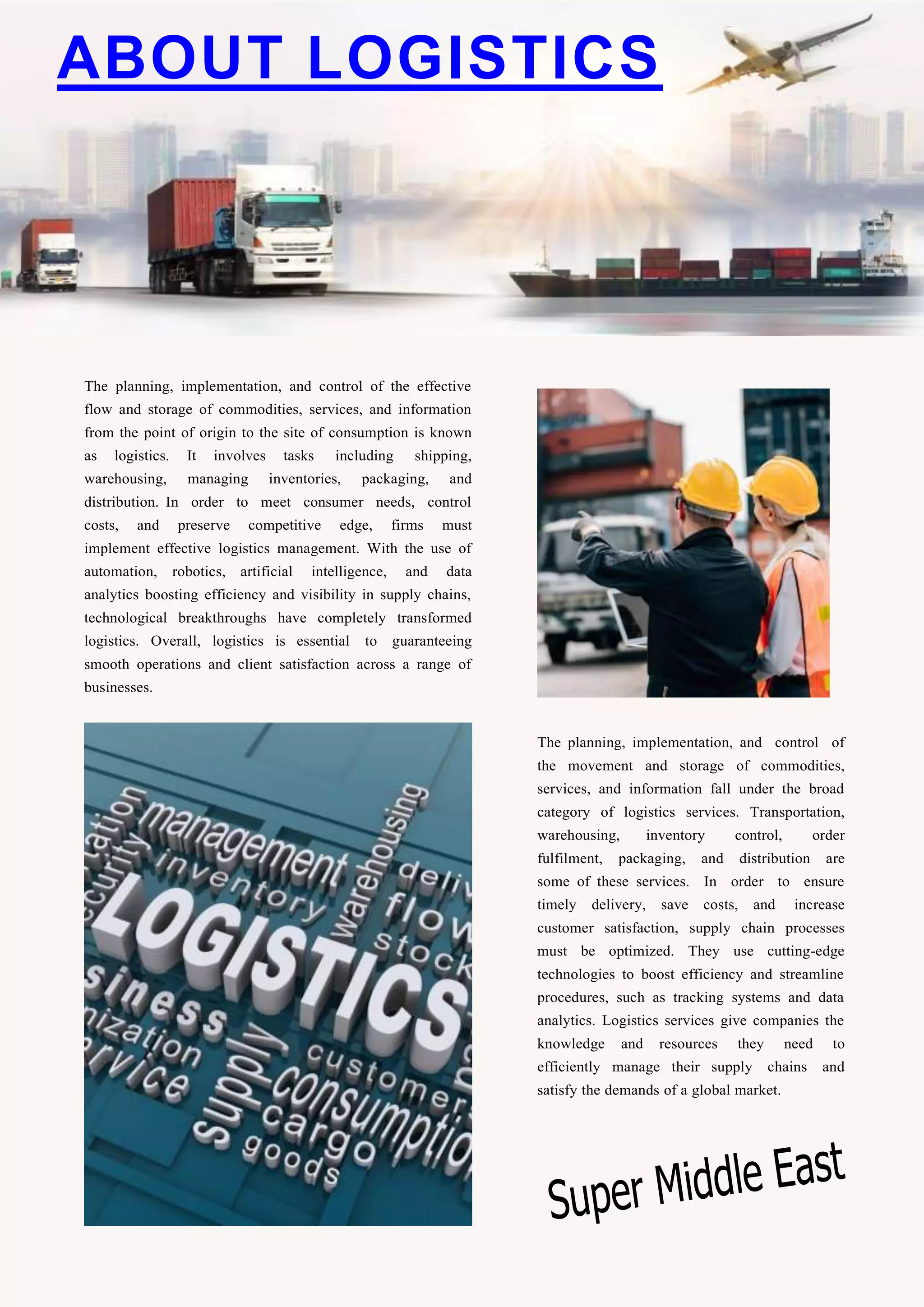 About logistics | DOCX