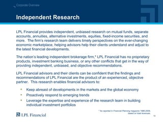 About Lpl Financial Power Point Presentation.Pdf