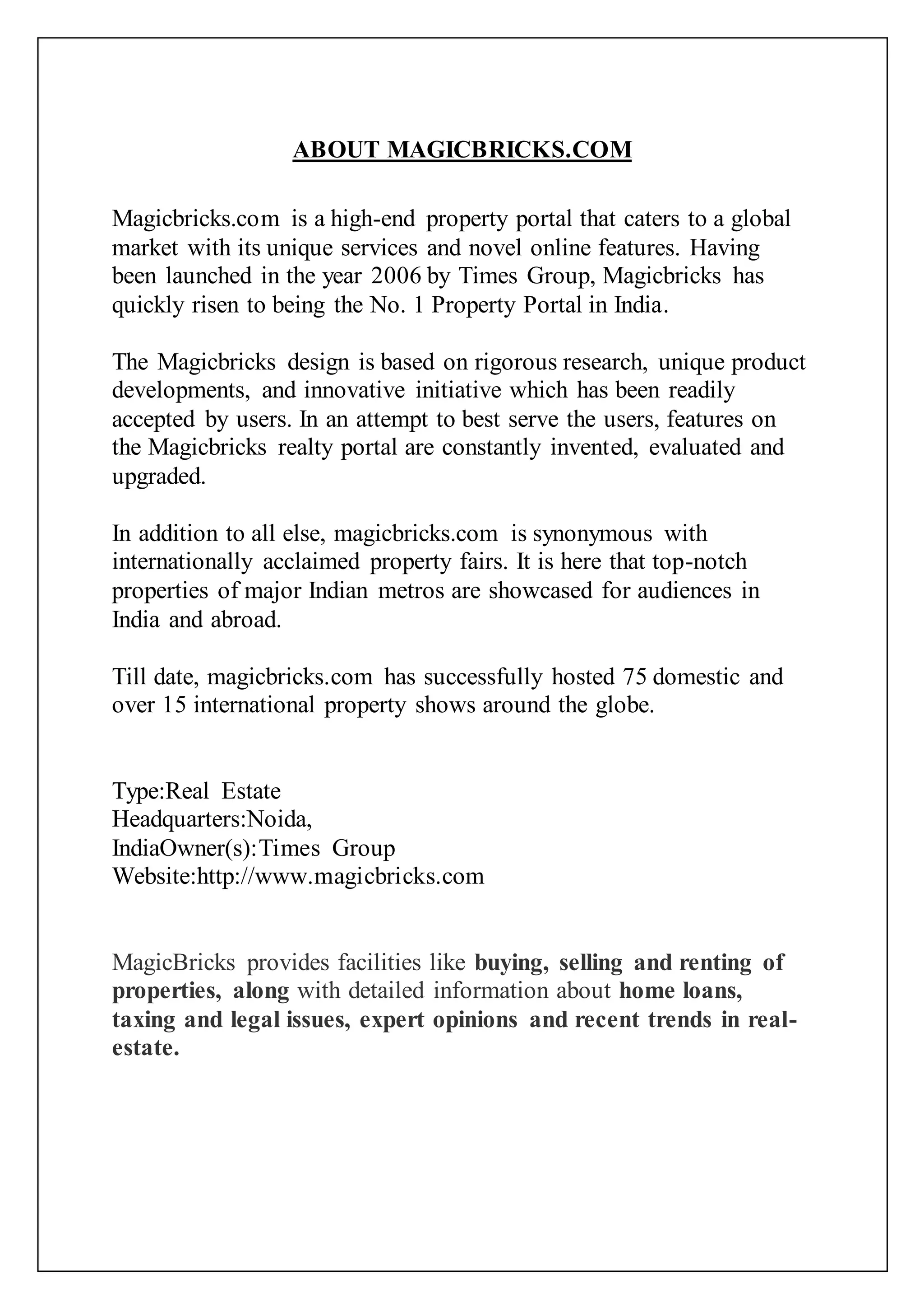 Magicbricks | PDF