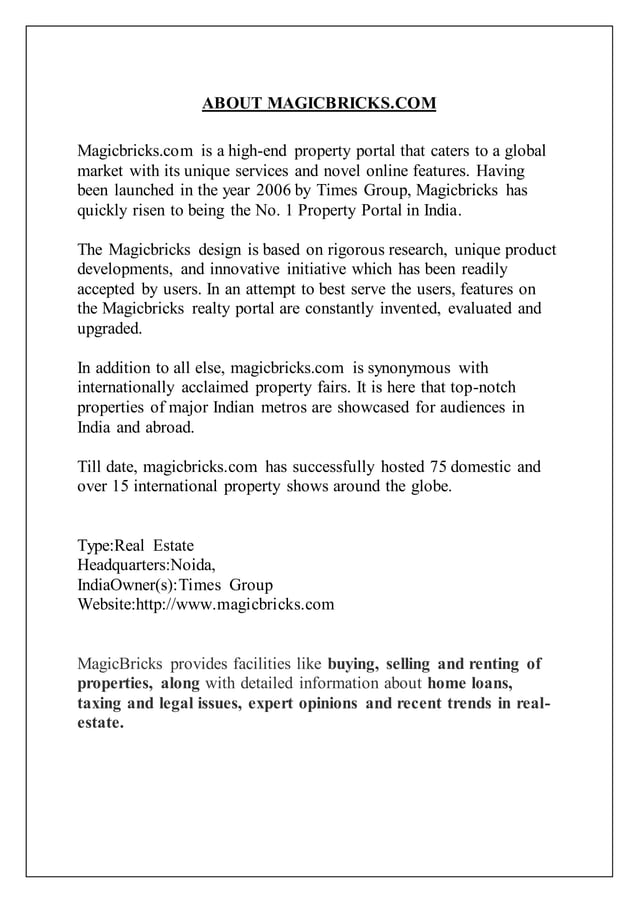 Magicbricks | PDF