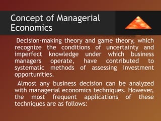 About managerial economics and financial analysis gp | PPT