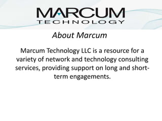 About Marcum 0915 V2 | PPT