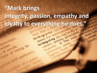 About Mark Hickson | PPT