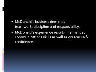 About mc donalds revised | PPTX