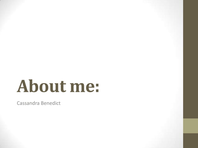 About me | PPT