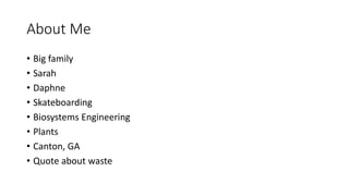 About Me basic presentation format for personal | PPTX