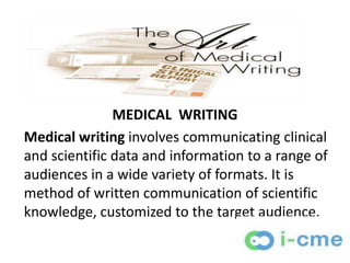 About medical writing | PPTX