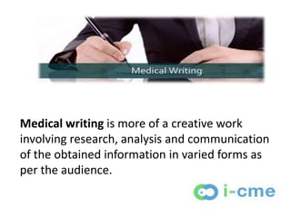 About medical writing | PPTX