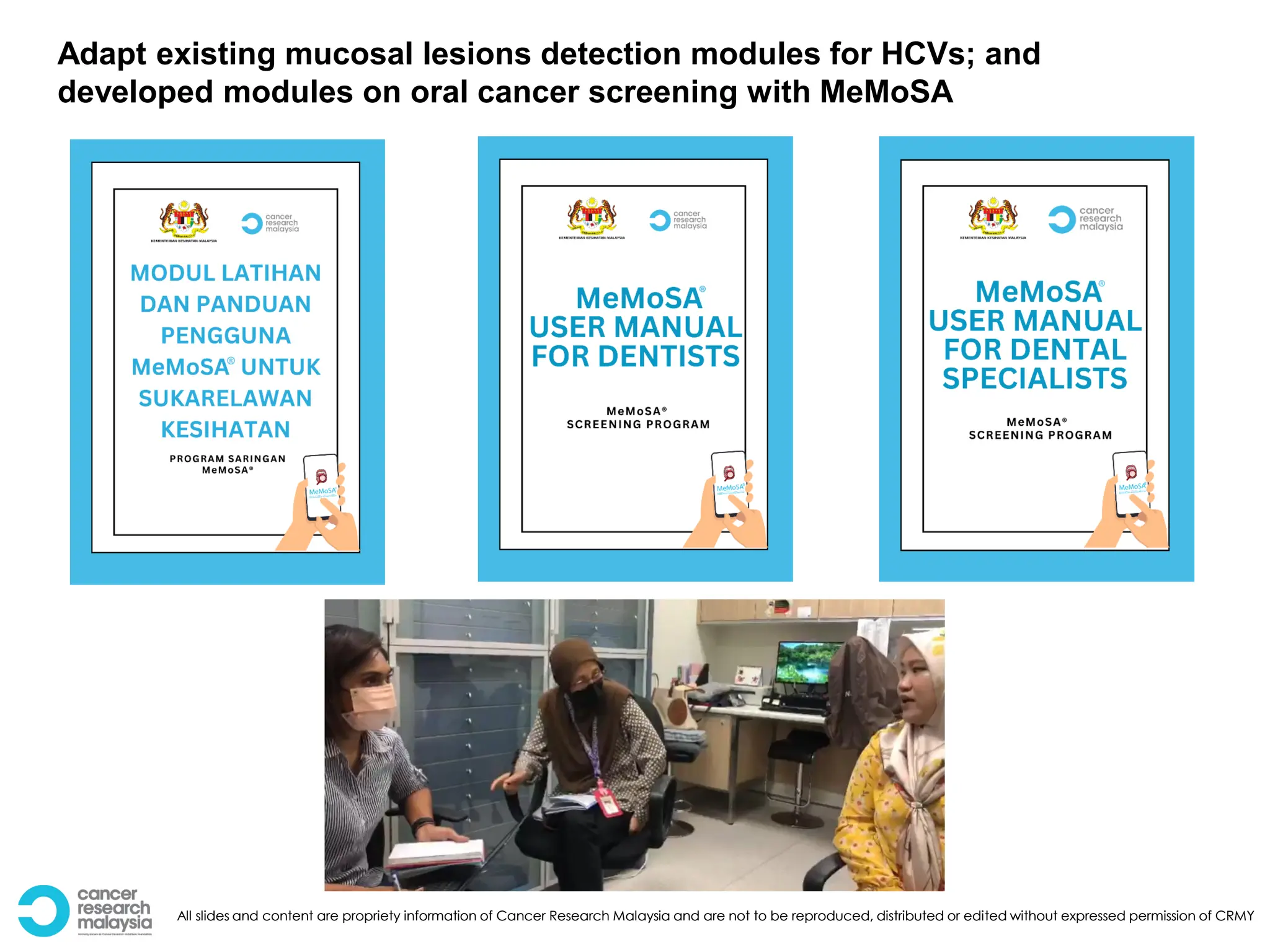 MeMoSA® Mobile technology for screening and follow up of OPMD and oral ...