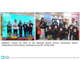 MeMoSA® Mobile technology for screening and follow up of OPMD and oral ...