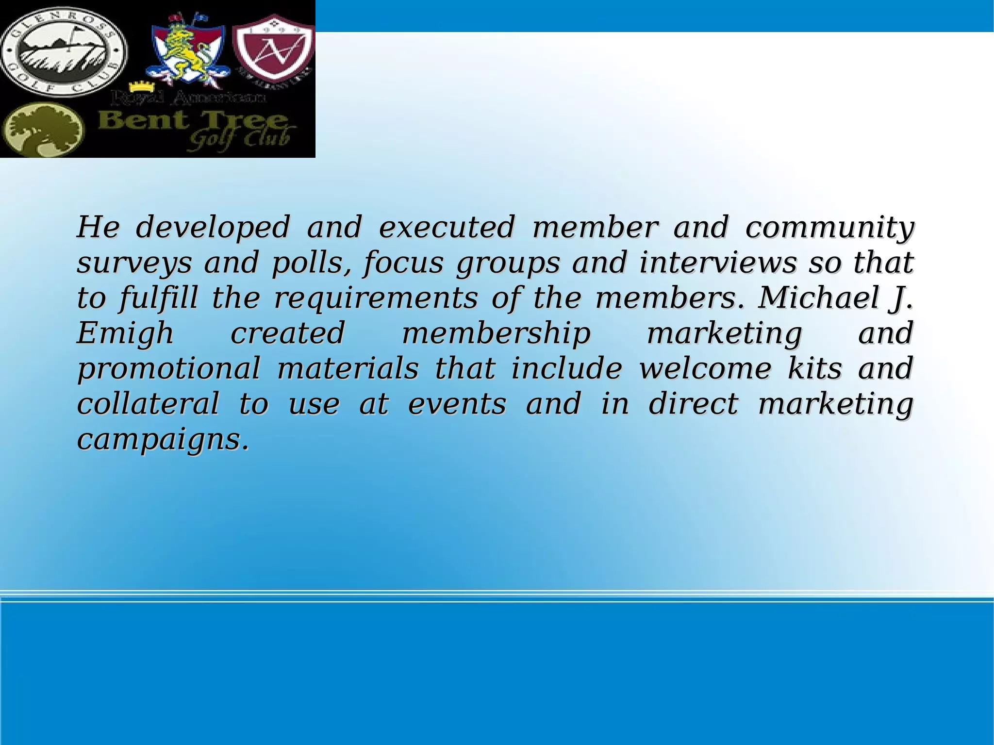 About Michael J. Emigh | PPT