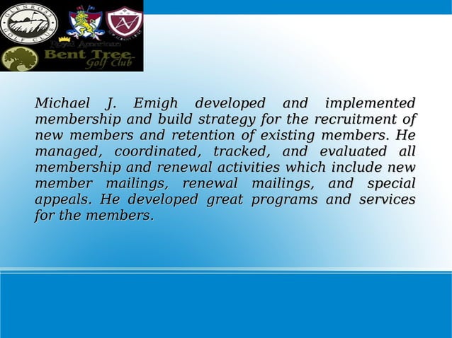 About Michael J. Emigh | PPT