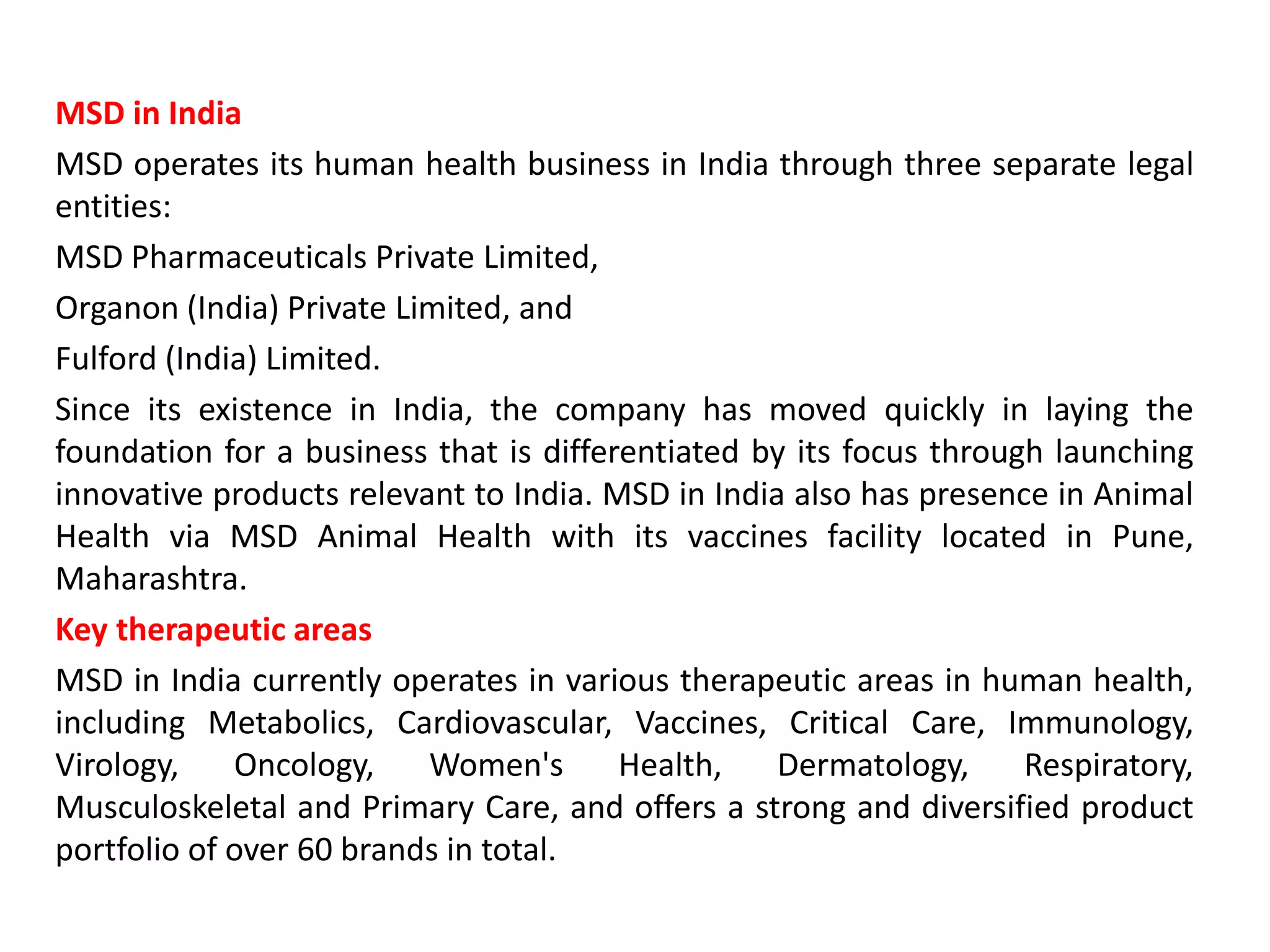 Merck india | PPTX