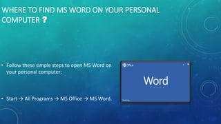 About MS Word.pptx
