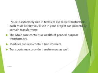 About mule transformers | PPTX