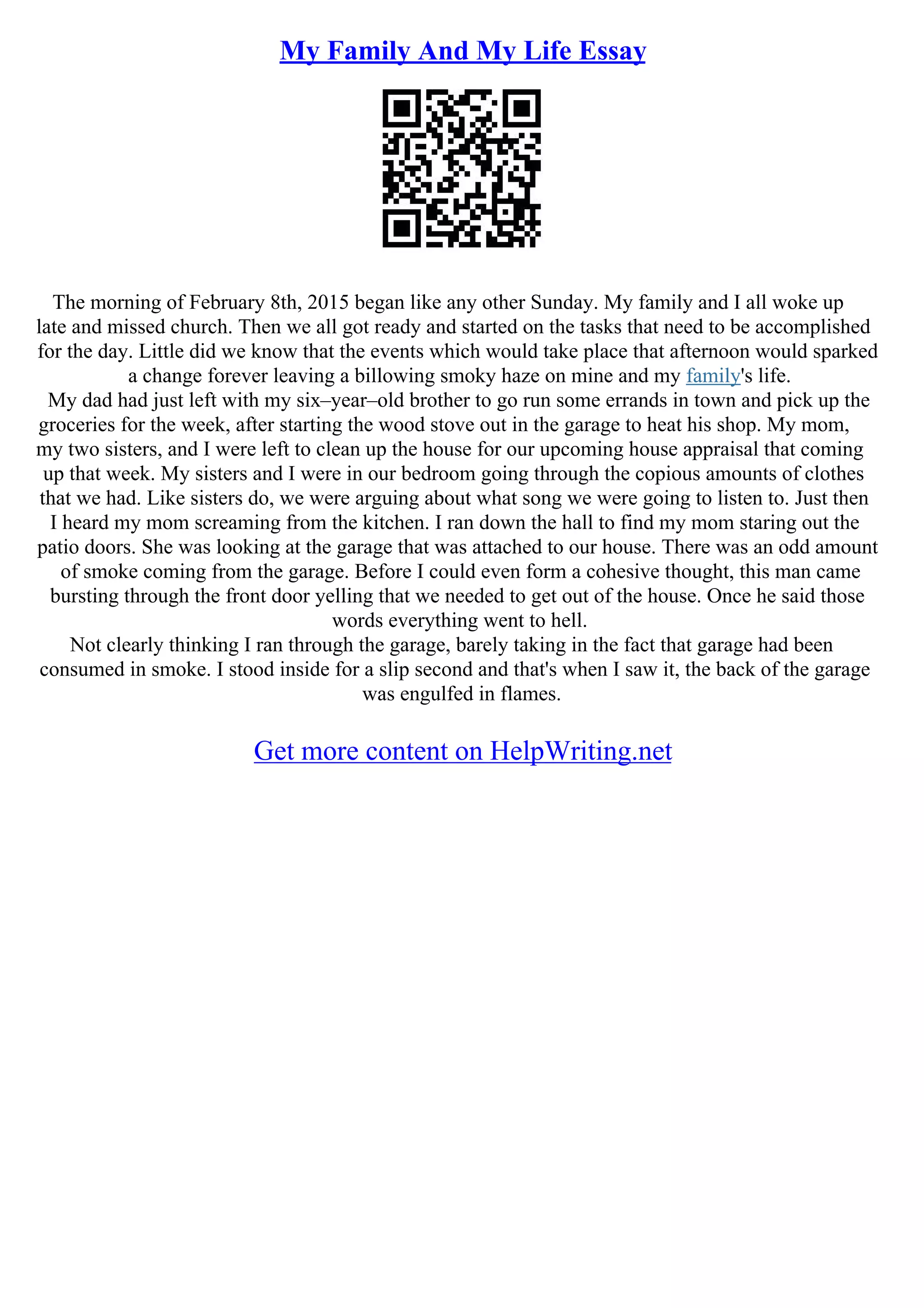 About My Family Essay | PDF