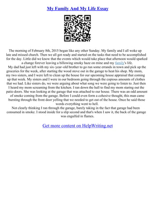 About My Family Essay | PDF