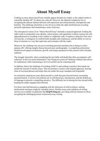 About Myself Essay.pdf