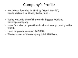 About nestle...!! | PPTX
