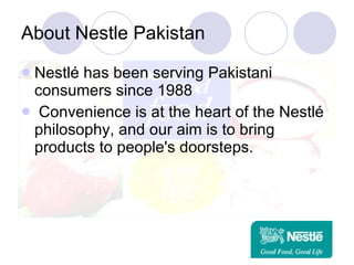 About nestle pakistan | PPT | Business | Business and Finance