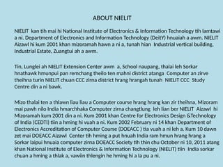 ABOUT NIELIT-National Institute of Electronics & Information Technology ...