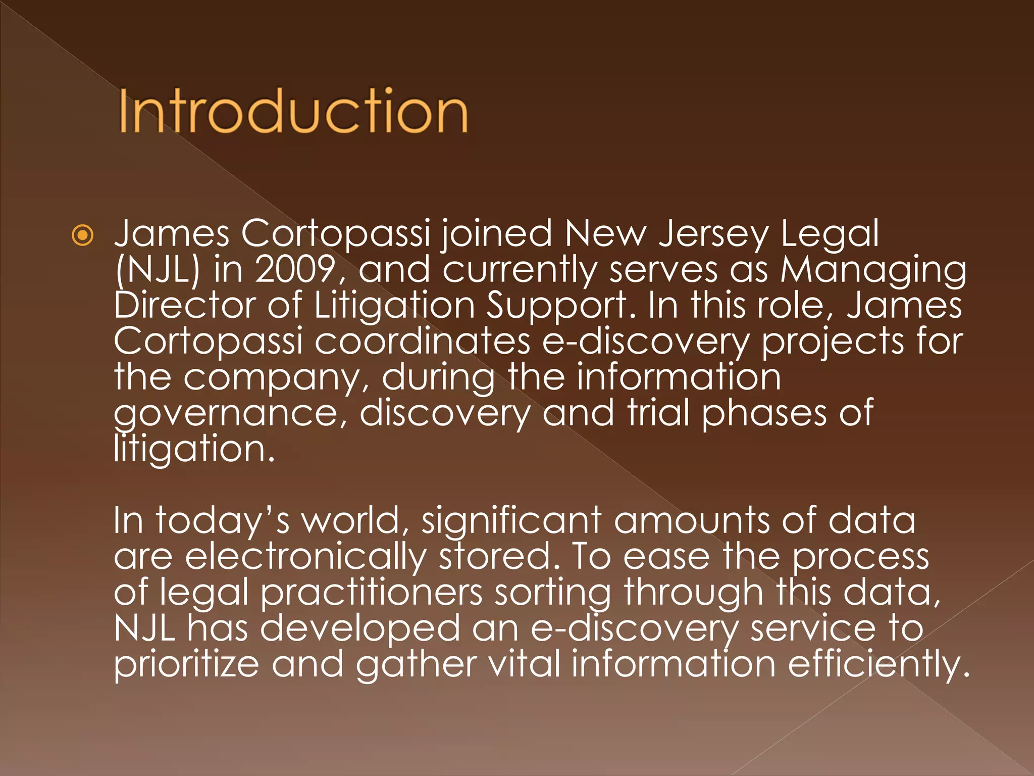 About the E-Discovery Process | PPT