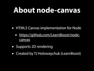 About node-canvas | PPT