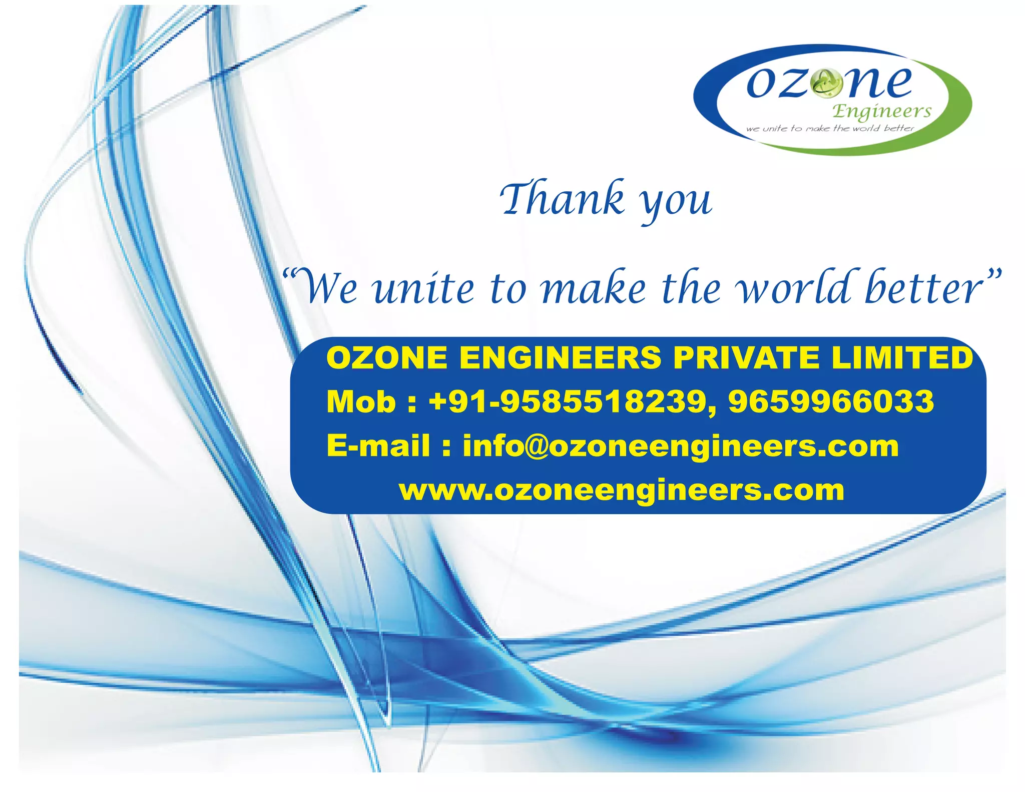 Ozone Engineers - About us | PPT