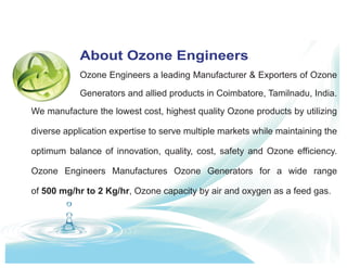 Ozone Engineers - About us | PPT