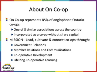 About On Co Op | PPT