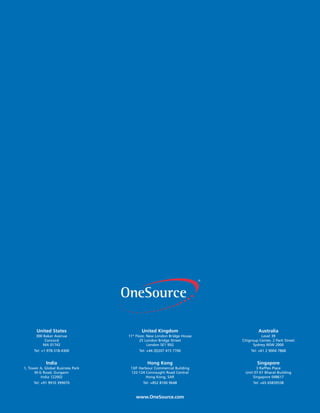 About One Source | PDF
